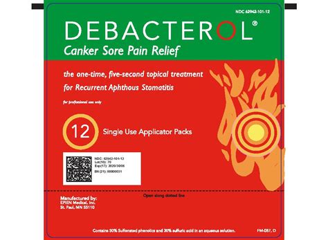 Product Images Debacterol Canker Sore Pain Relief Photos Packaging