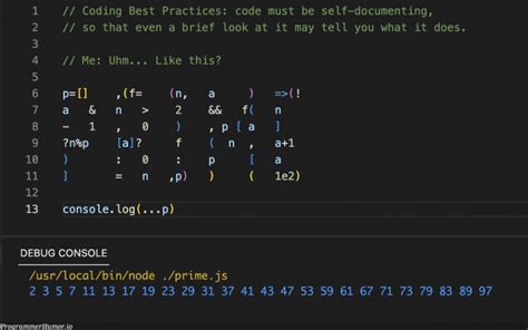 Javascript Forbidden Practices Part 4 Self Documenting Code