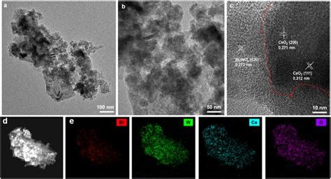 Fe Tem Images At A Low Magnification And B High Magnification Of Download Scientific