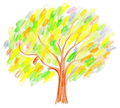 Baum Gemalt Bilder Kostenloser Download Auf Freepik