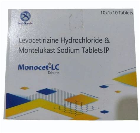 Monocet Lc Levocetirizine Hydrochloride And Montelukast Sodium Tablets Ip