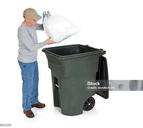Man Taking Out The Trash