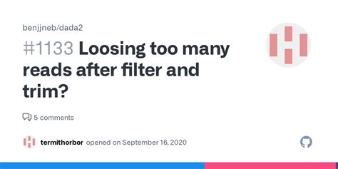 Loosing Too Many Reads After Filter And Trim · Issue 1133 · Benjjneb Dada2 · Github