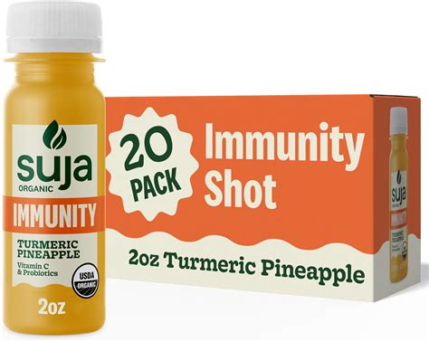 Suja Organic Immunity Defense Shot 20 Pack With Turmeric