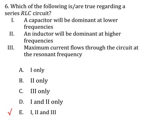solved 6 which of the following is are true regarding a