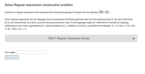 Solved Solve Regular Expression Construction Problem Chegg