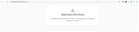 Application Not Found Message While Trying To Access Discover Via The Url · Issue 68423
