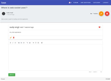 GitHub Sudipsingh04 Forum Web App A Laravel Vue Js Realtime Single Page Application