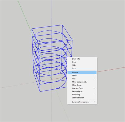 how to create a coil spring helix in sketchup