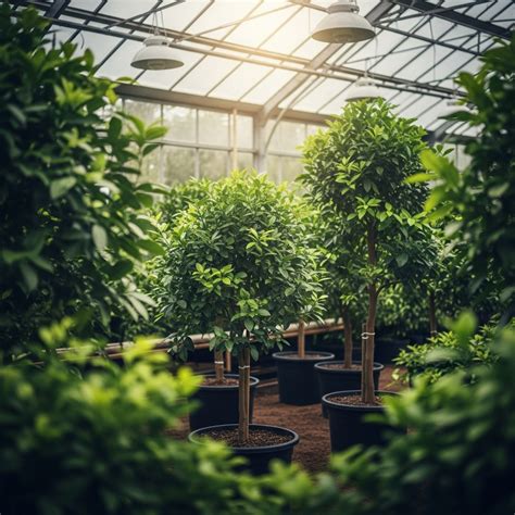 Young Citrus Tree Pruning For Greenhouse Farms