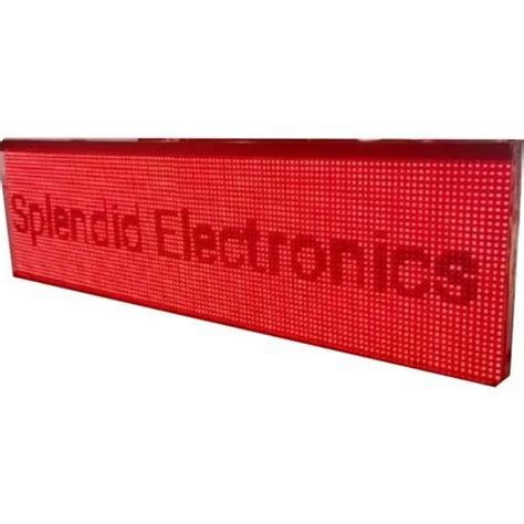 Wall Mounted P10 Red Color Scrolling Led Display At ₹ 1750sq Ft In Nagpur