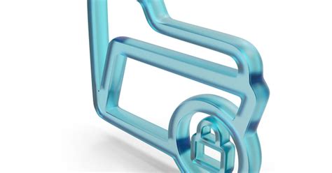glass folder lock symbol 3d incl lock and glass envato elements