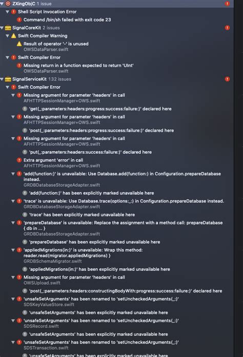 Can Not Build App On Signal Ios · Issue 4664 · Signalappsignal Ios · Github