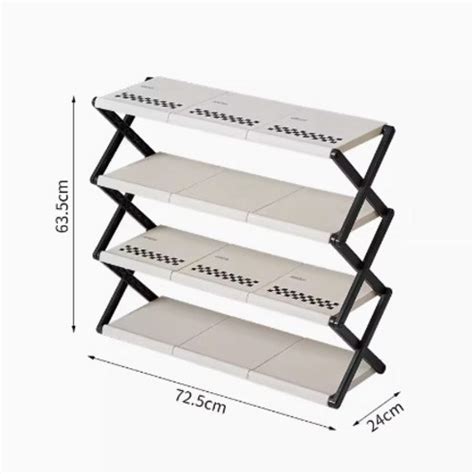 패션 북유럽 가정용 수납 선반 다단 접이식 거실 정리 선반 Diy 심플 신발장 폴딩박스 쿠팡