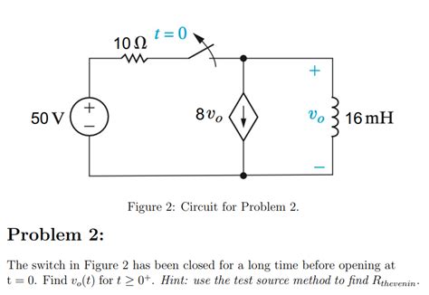 Solved Figure Circuit For Problem Problem The Chegg
