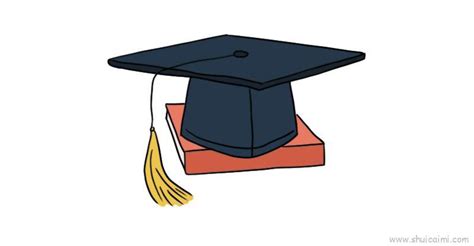 学士帽儿童画怎么画 学士帽简笔画画法 简笔画大全 儿童简笔画图片大全