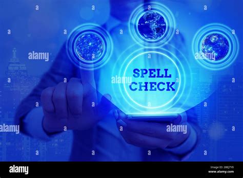 handwriting text writing spell check conceptual photo to use a