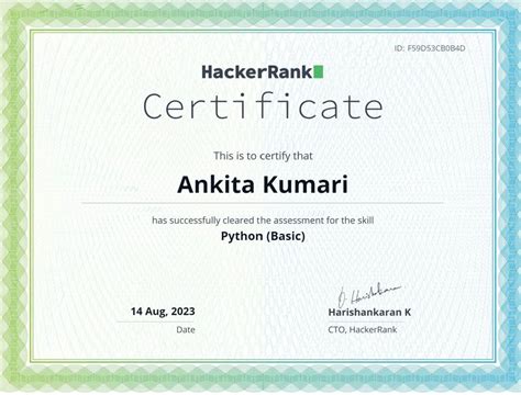 ankita jaiswal on linkedin hackerrank certification continuouslearning techskills…