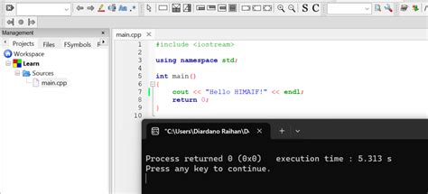 Mengatasi Output Kosong Di CodeBlock HIMA IF Telkom University