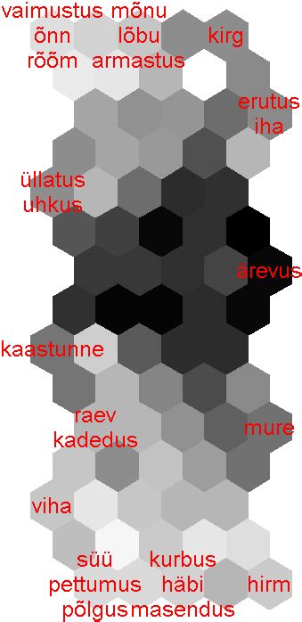 presents the result of som analysis the corresponding translations of