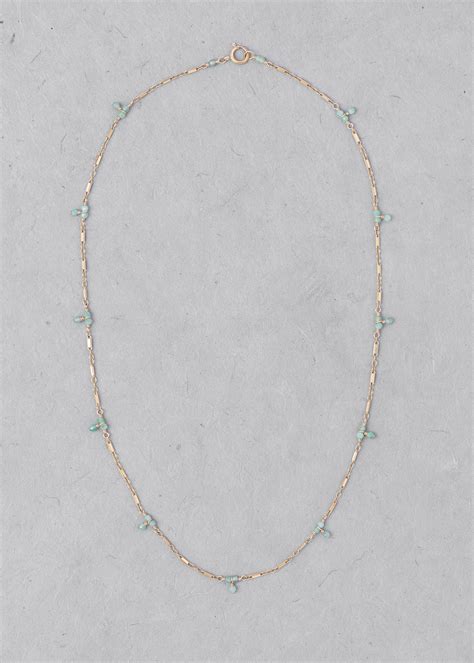 Emerald Triad Necklace In Gold Silver Pennies