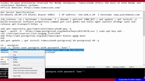 How To Install TimescaleDB On Ubuntu With PostgreSQL YouTube