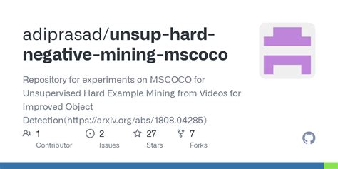 GitHub Adiprasad Unsup Hard Negative Mining Mscoco Repository For Experiments On MSCOCO For