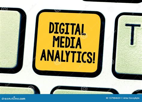 Word Writing Text Digital Media Analytics Business Concept For Analysis Of Information Flowing