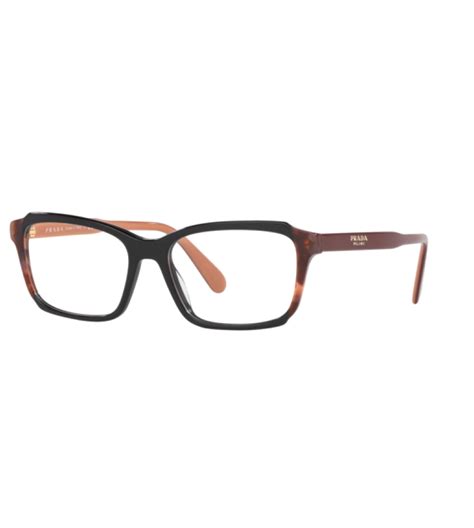Prada Unisex Black Rectangular Optical Frame