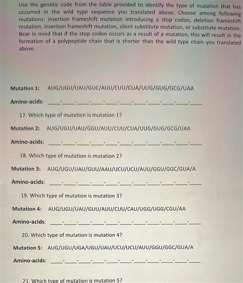 [answered] Use The Genetic Code From The Table Provided To Identify The Kunduz