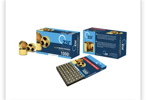 Zsr Small Pistol Primer Brass Boxer Primed