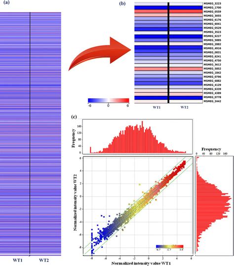 microarray data analysis and correlation between the biological