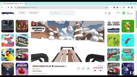 Classroom 6x Snow Rider 3d Unblocked Youtube