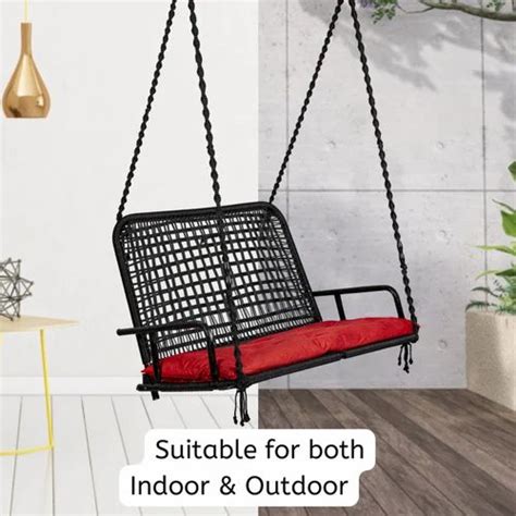 Modern Premium 2 Seater Uncle Garden Indoor Black Swing At Rs 3499