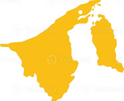 Map Brunei Clipart Png 23454809 Png