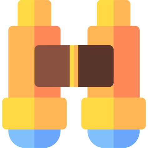 Binoculars Basic Rounded Flat Icon