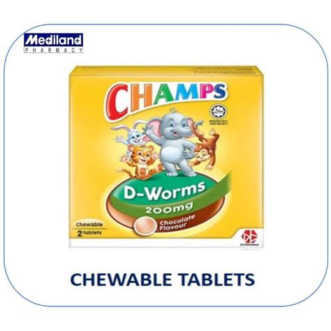 Champs D Worms Tab 200mg 2s Ubat Cacing Shopee Malaysia