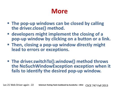 Ppt Csce 747 Software Testing And Quality Assurance Powerpoint