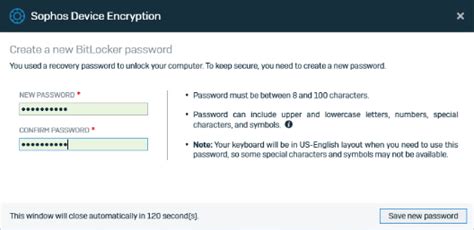 Sophos Cde Hướng Dẫn Reset Bitlocker Password Qua Sophos Self Service