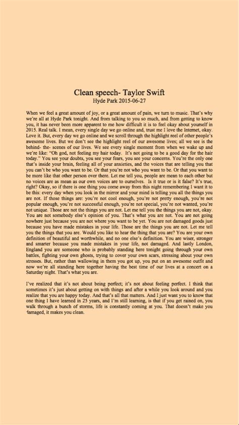 Best 12 Taylor Swift Clean Speech Artofit