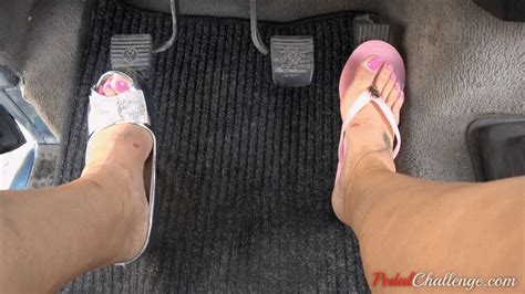 Pedal Challenge Vanessa U Revving Engine Of An Old Vw Van Hd Pedal Challenge Clips4sale