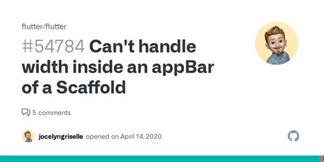 Can T Handle Width Inside An Appbar Of A Scaffold Issue