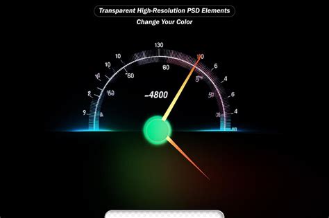 Premium Psd Speedometer Movement With Car Background