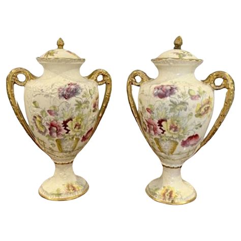 Pair Of Antique Victorian Vases For Sale At 1stdibs