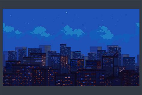 Modern City Backgrounds Pixel Art By Free Game Assets Gui Sprite