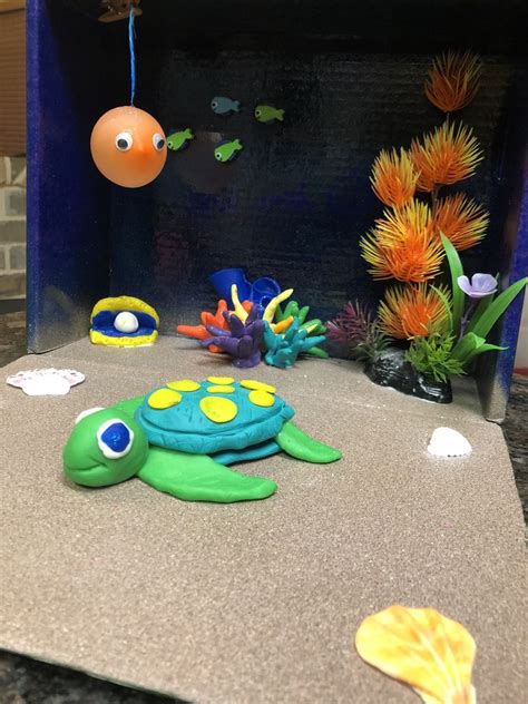 Sea Turtle Diorama Sea Turtle Diorama Ideas Sea Turtle Habitat