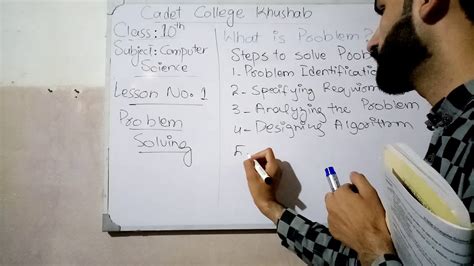 Cckh Class10th Lecture01 Covered Topicsproblem Solving Problem Solving Stepstypes Of