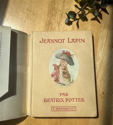 1945 Histoire De Jeannot Lapin By Beatrix Potter Tale Of Benjamin Bunny In French