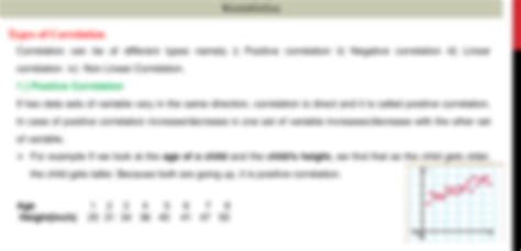 Solution Correlation And Its Types Studypool