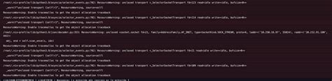 weaviate client throwing resourcewarning unclosed transport
